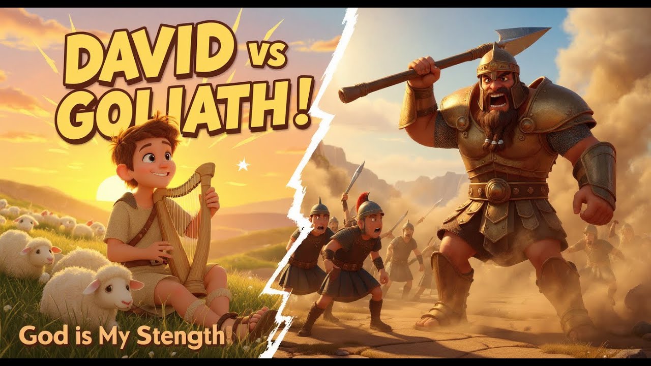 David and Goliath Bible Story for Kids | Kids Christian Animation ...