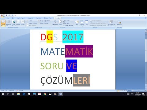 DGS 2017 matematik soruları ve çözümleri-1 (1-15. sorular)