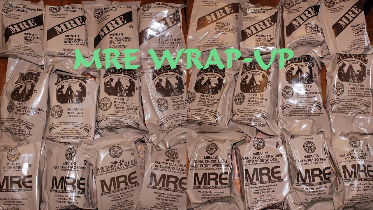 MRE Wrap-Up: The Best, The Worst, Ideal MRE, Best Dessert - YouTube