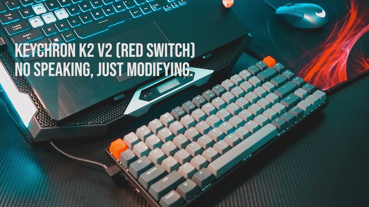 keychron k2 v2 foam and pbt keycaps installation. - YouTube