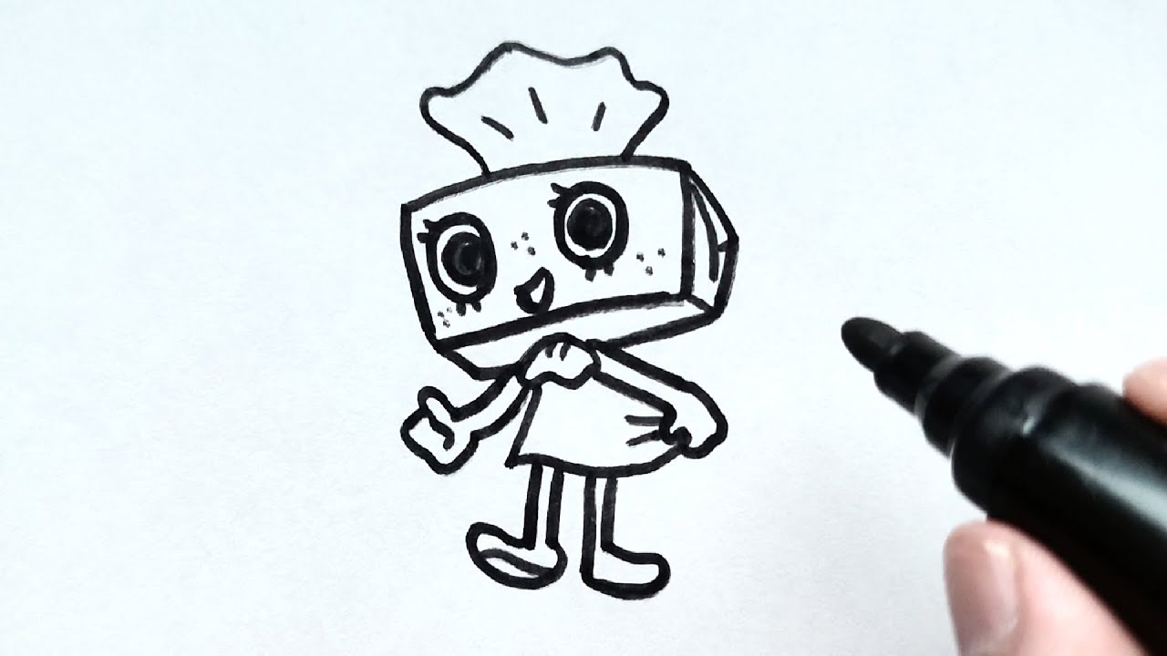 How to draw Tisha from Dandy's World | drawing - YouTube
