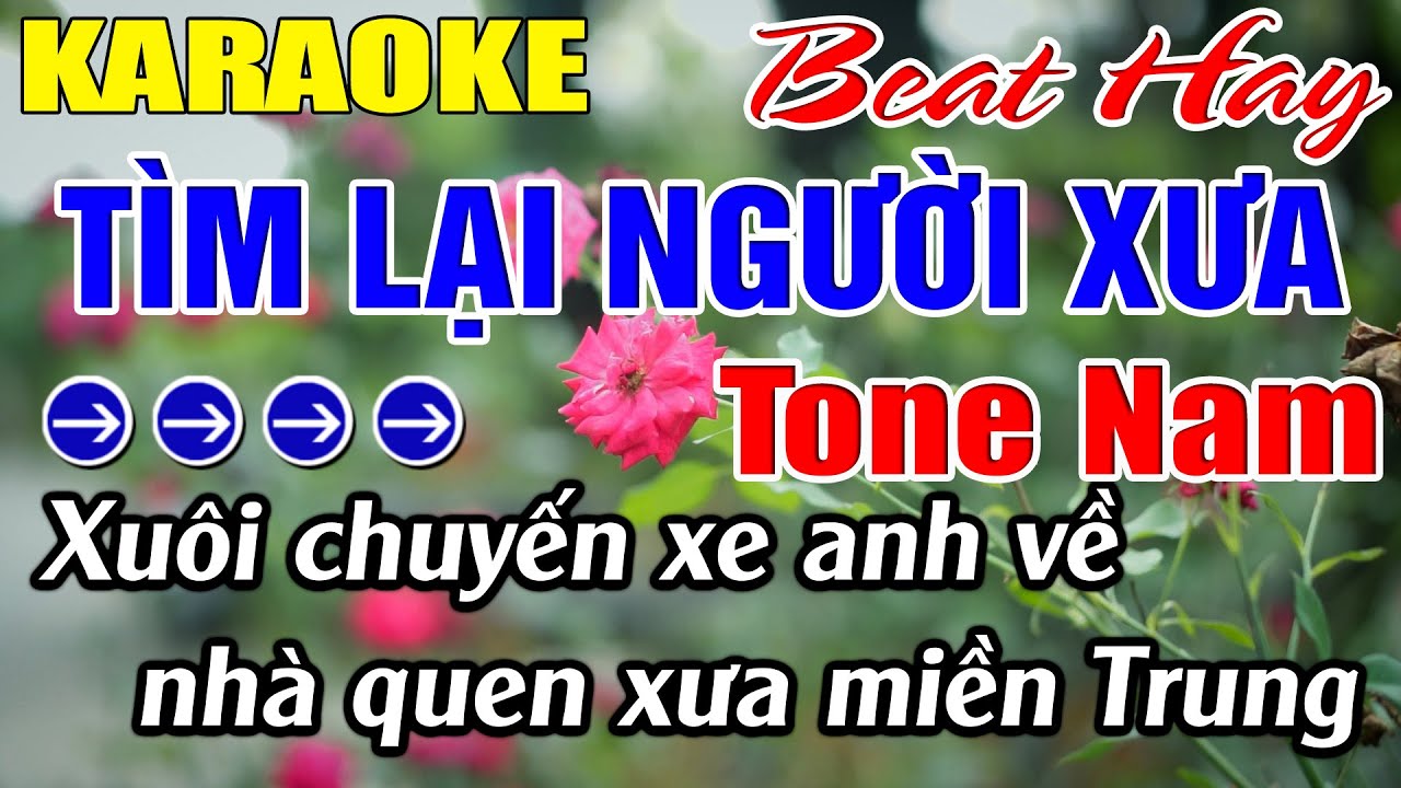 Tìm Lại Người Xưa Karaoke Tone Nam Karaoke Duy Organ - Beat Mới - YouTube