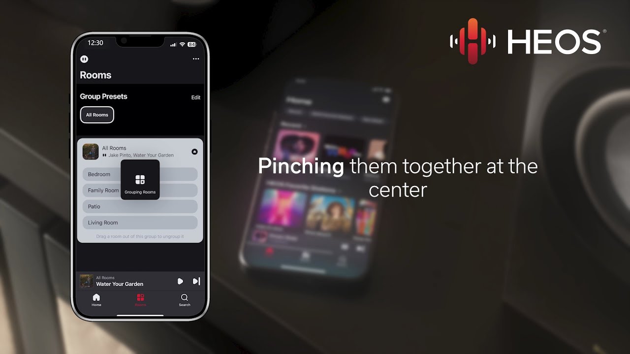 HEOS App Tutorial: Pinch to Party (How to Quickly Group All HEOS Zones ...