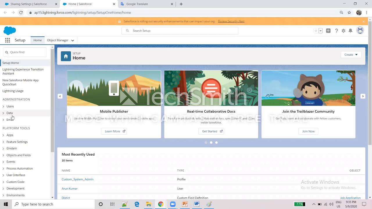 Security in salesforce || Record Level Security in salesforce in tamil ...