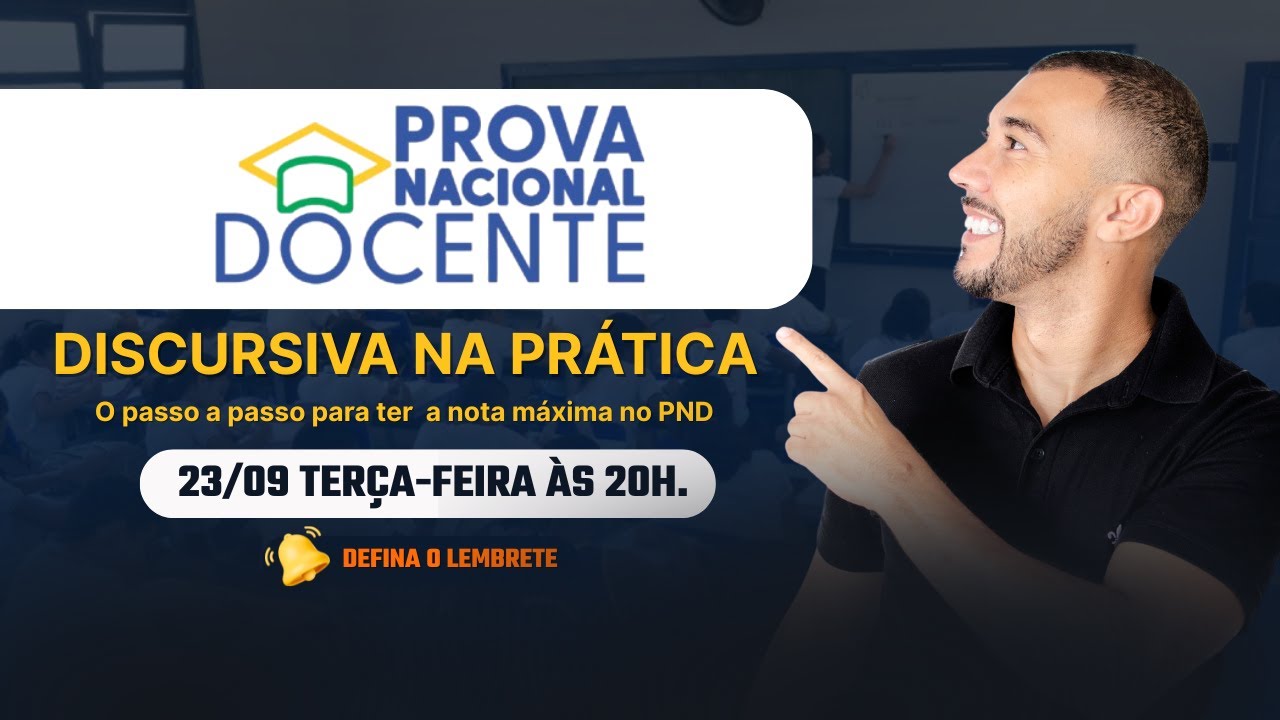 AULÃO PND: Discursiva na Prática - Como tirar nota máxima na redação ...