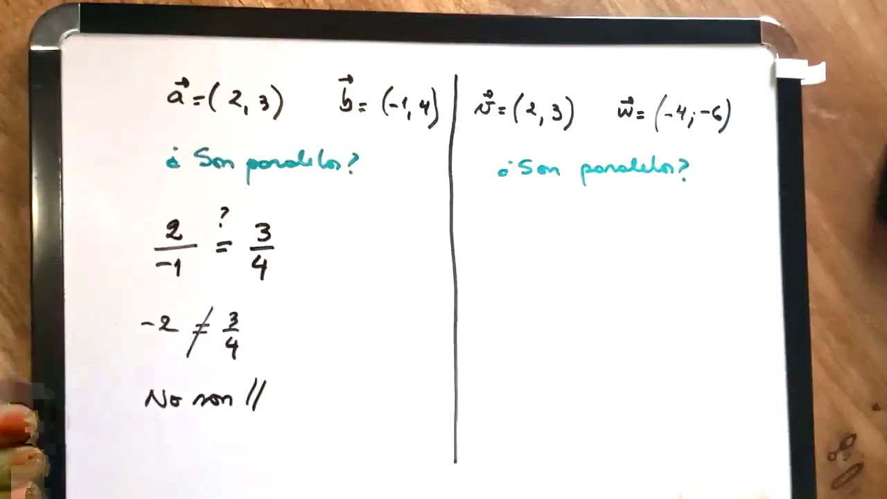 Vectores paralelos en R2 - YouTube