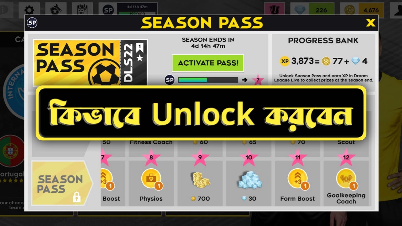 DLS 22 Season Pass Easily Unlocking Tutorial - YouTube