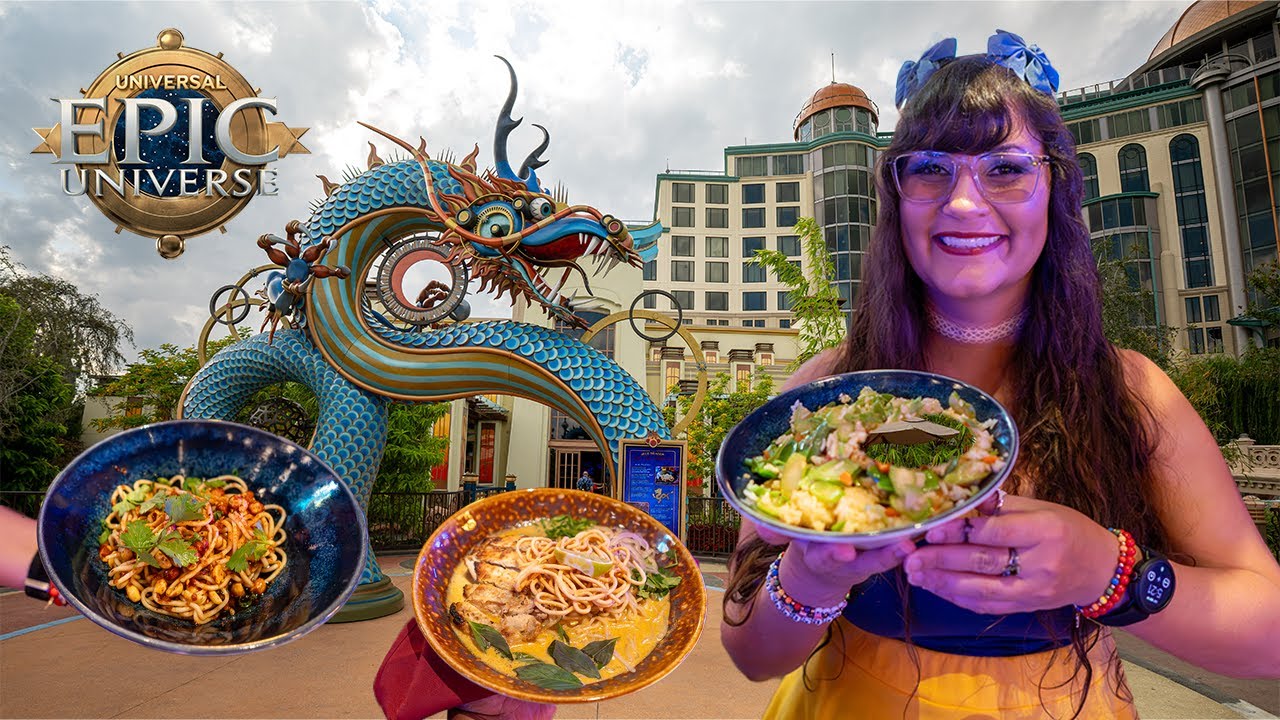 Blue Dragon BEST bites 🐲 Epic Universe food review 2025 - YouTube