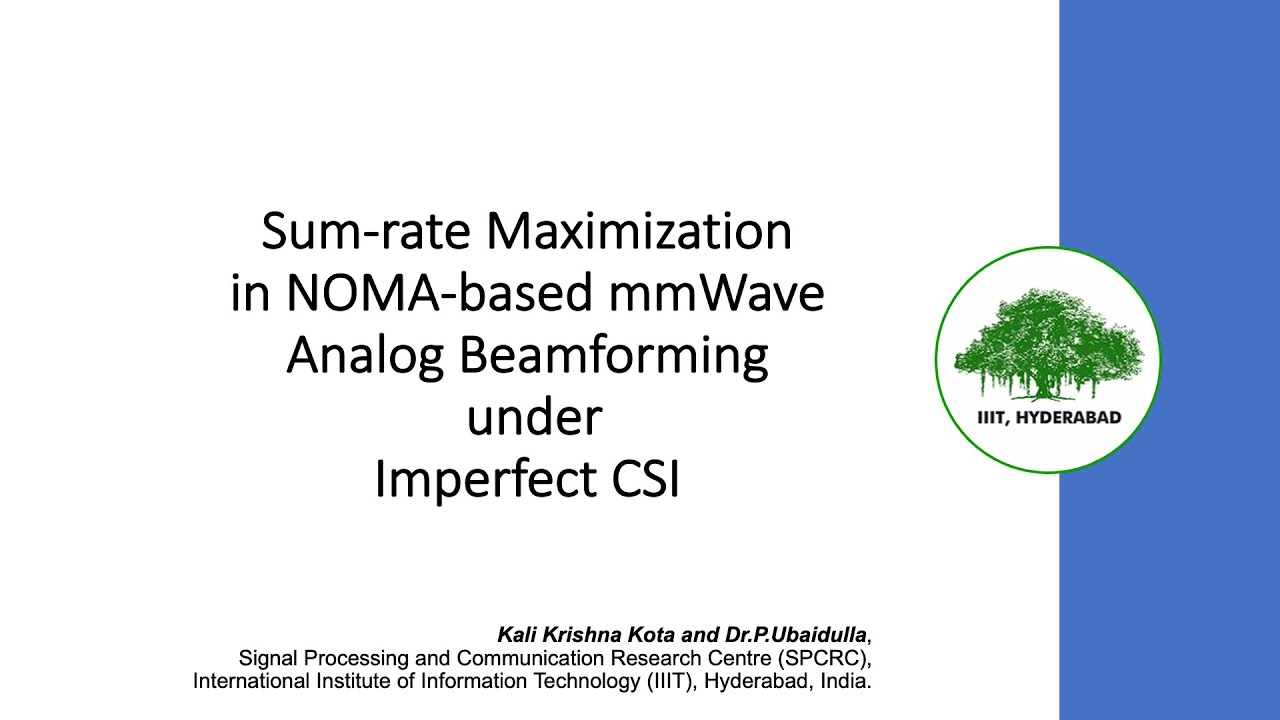 Sum-rate Maximization in NOMA-based mmWave Analog Beamforming under ...