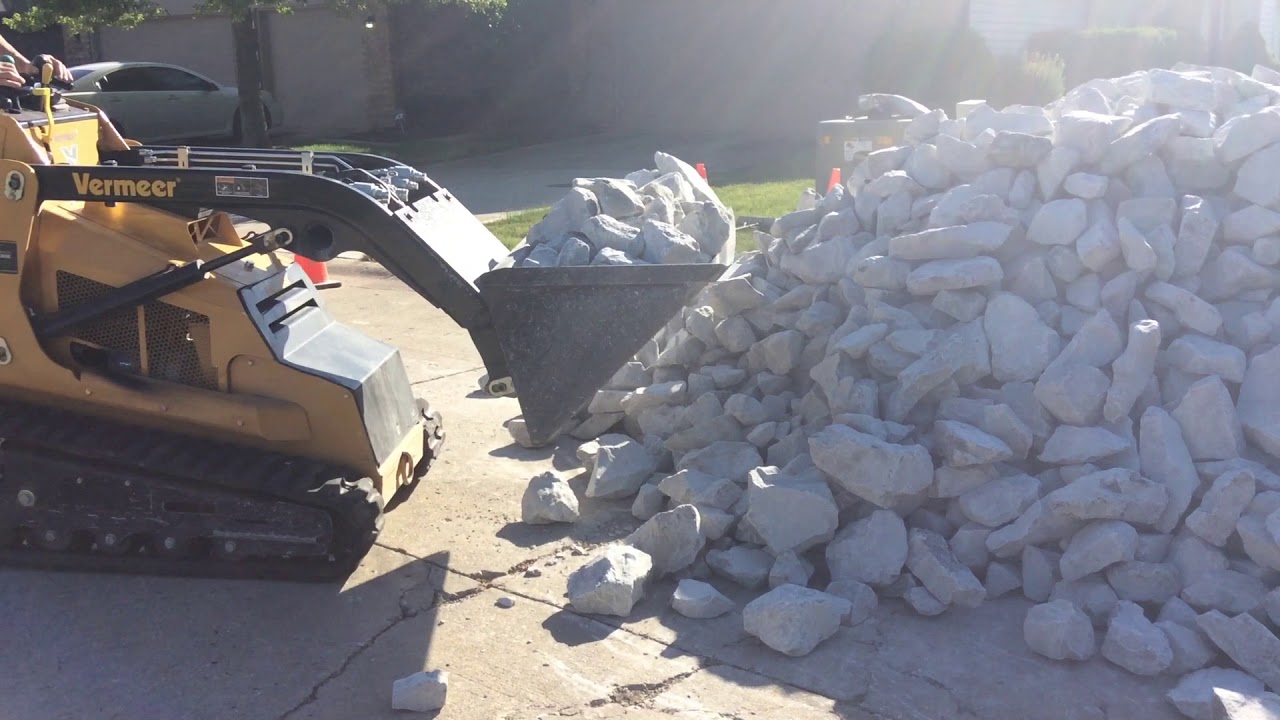 Specialized Equipment for Moving Rip Rap Stone - YouTube