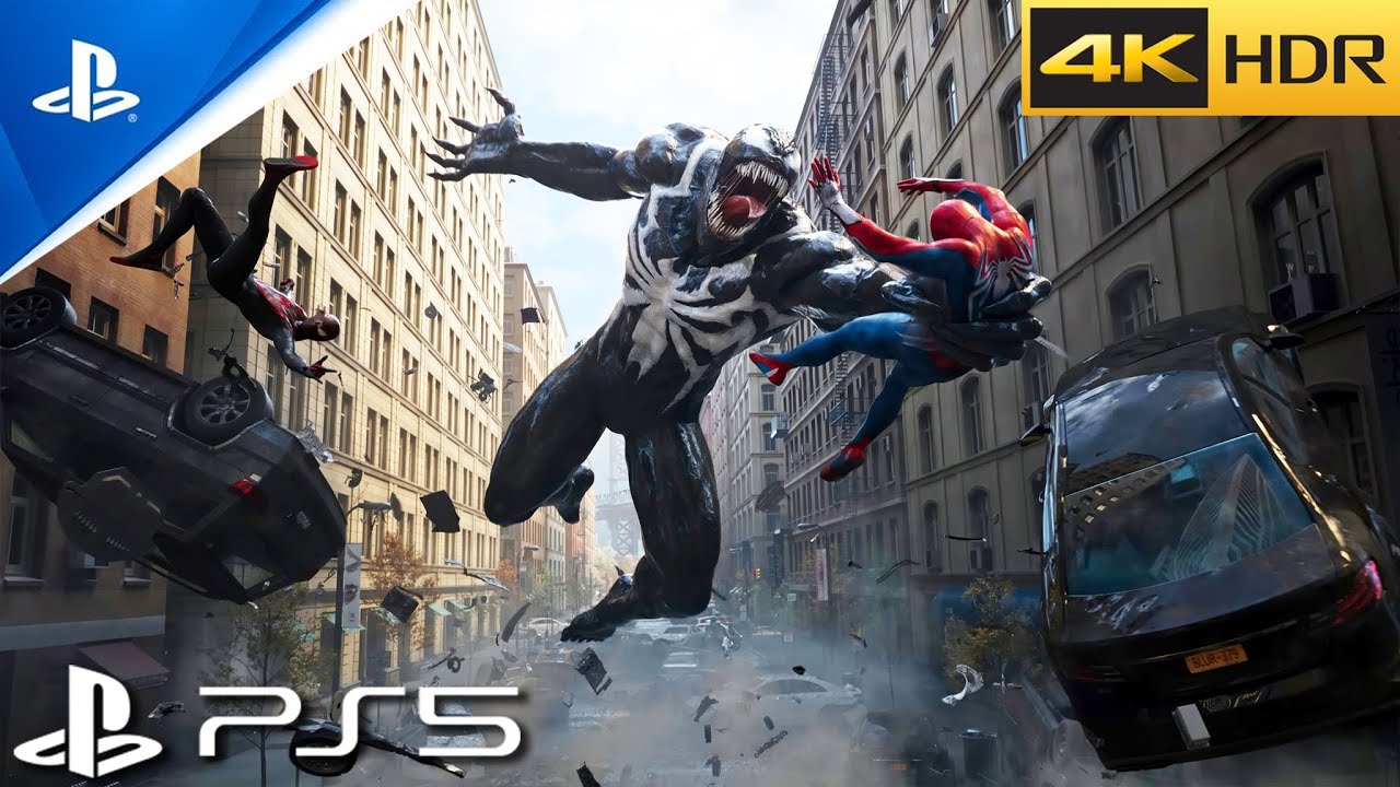 Venom Destroys Everyone & Everything Scene (PS5) Realistic ULTRA ...