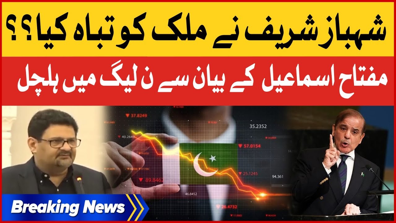 Miftah Ismail Statement Against Shehbaz Ssharif | PMLN in Trouble | Breaking News - YouTube