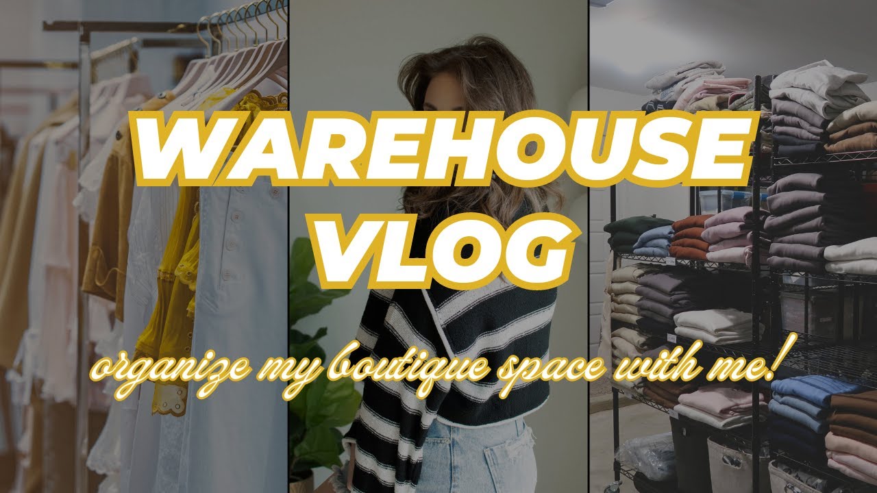 Organizing My Warehouse (AKA My Garage) - Bookish Clothing Boutique - YouTube