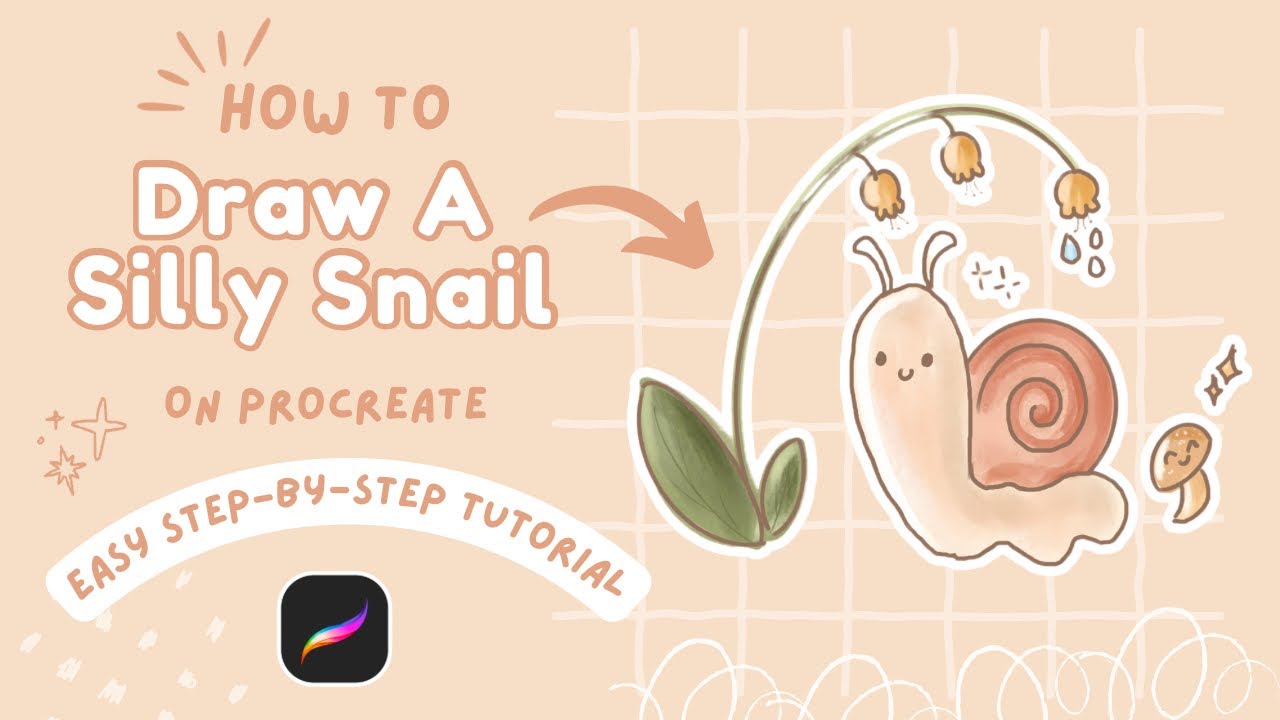 How To Draw A Silly Snail 🐌 | Beginner-Friendly Tutorial - YouTube