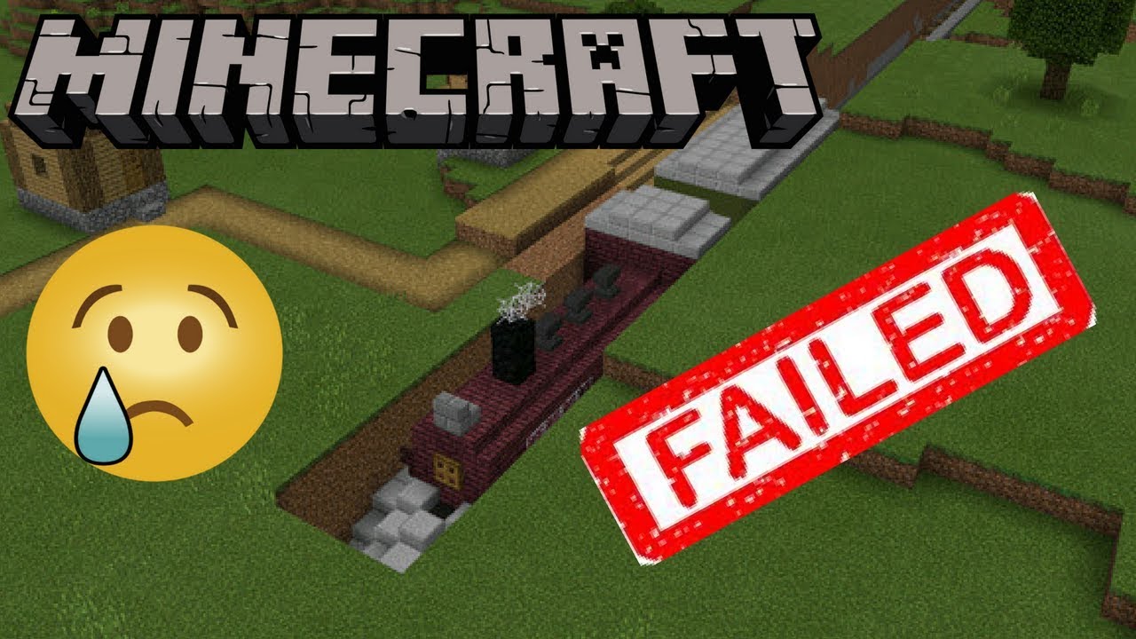 Minecraft Command Block Train Didn't Work, So I Destroy it!!! 😈 - YouTube