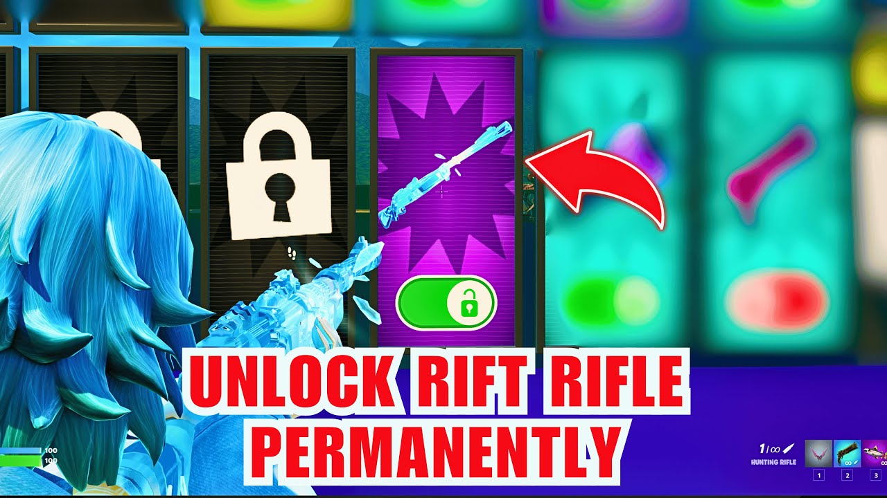 How to Permanently Unlock RIFT RIFLE in 1v1 With Every Gun @hivecr8 ...