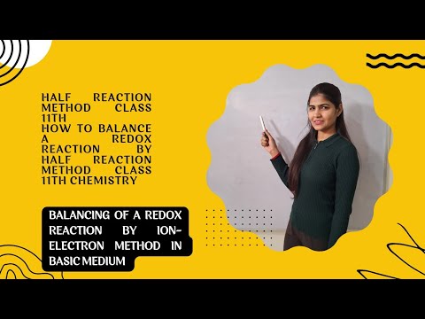Half Reaction Method Redox Reaction class 11th!Half Reaction Method for ...
