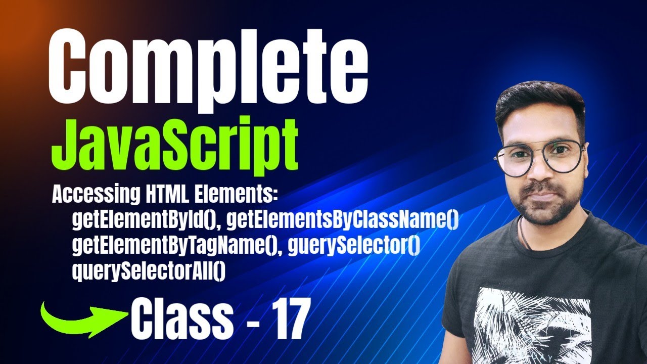 Javascript Accessing Html Elements Dynamically Javascript Youtube 8348