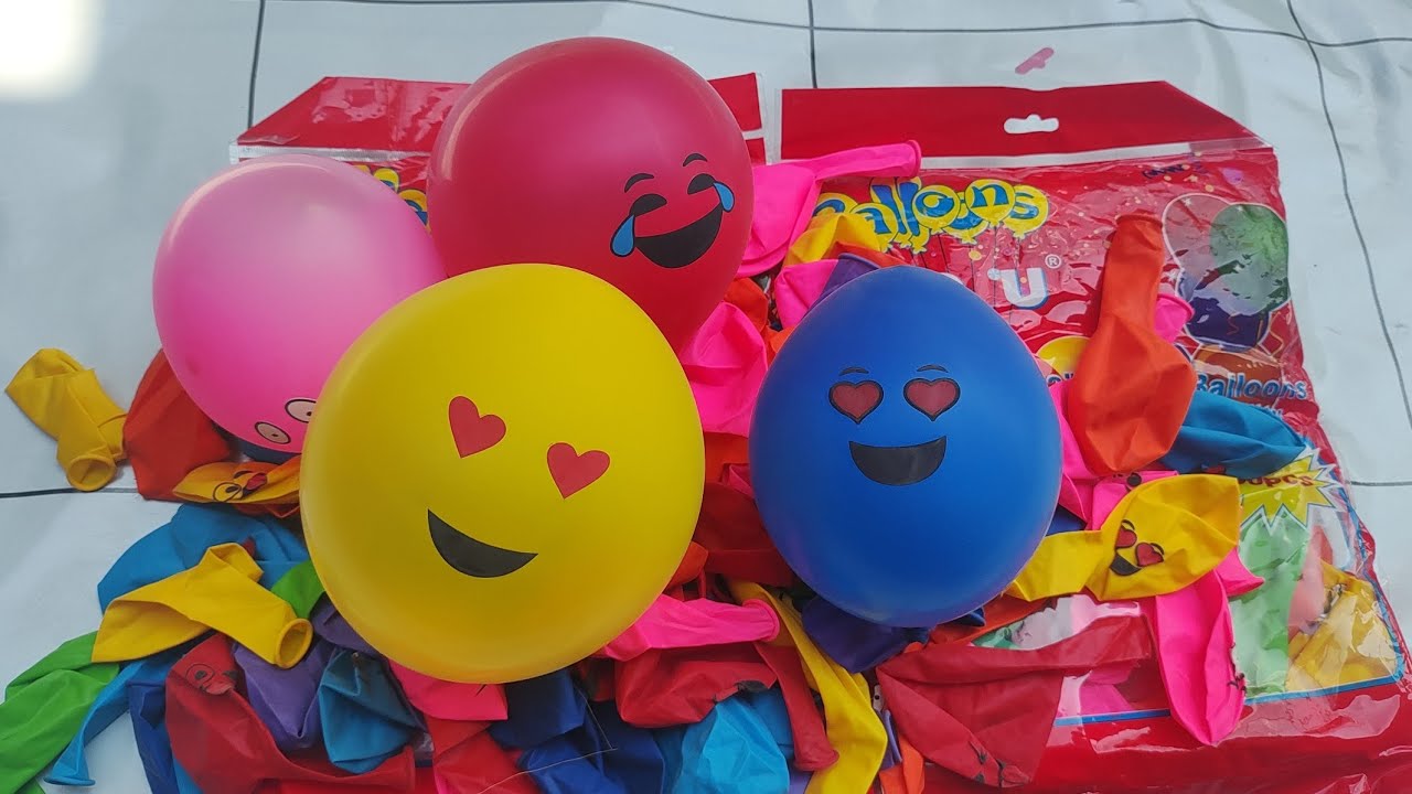 2K Colorful Mini Balloons | Satisfying Unboxing 🎈 emoticone balloon ...