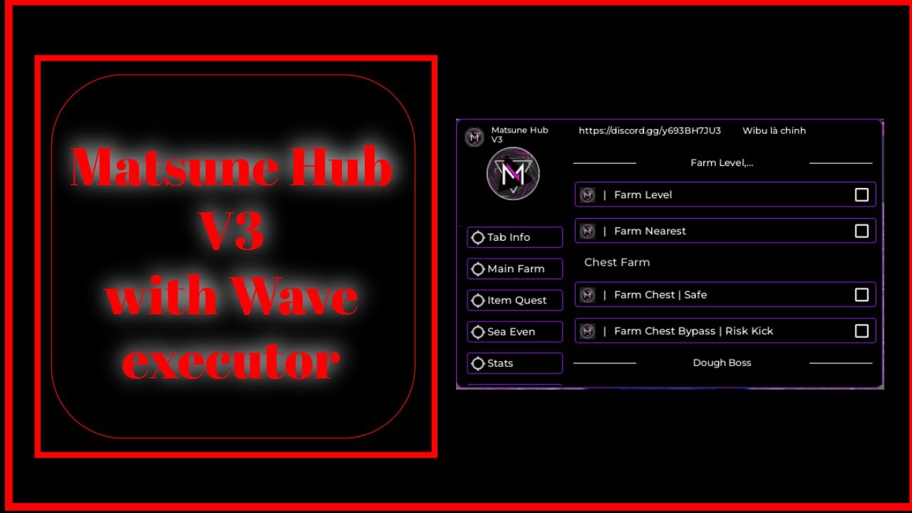 Roblox Blox Fruits Script Matsune Hub V3 With Wave Executor Working ...