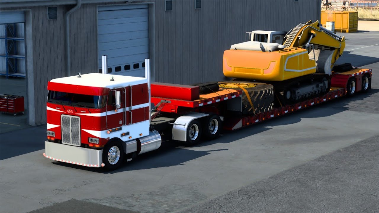 American Truck Simulator || John Ruda's Custom Peterbilt 362 Cabover ...