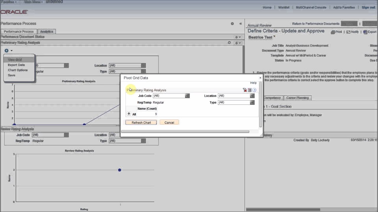 Pivot Grid (PeopleSoft 9.2) - YouTube