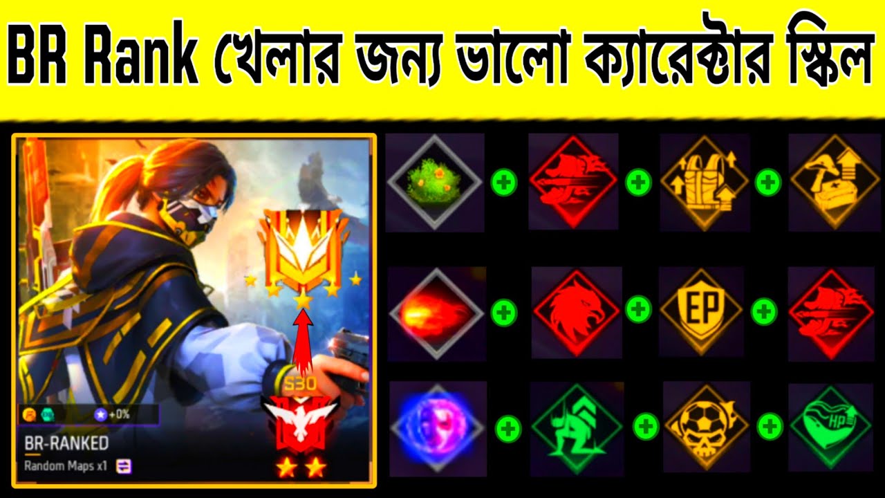 BR Rank Best Character Combination In Free Fire || Free Fire BR Rank ...