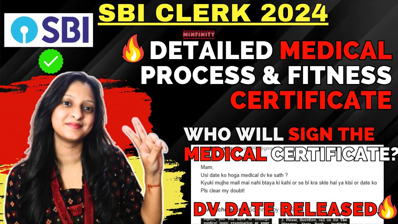 SBI Clerk Complete Medical Process Step by Step, Document Verification ...