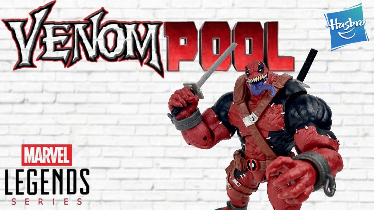 Marvel Legends VENOMPOOL Build a Figure BAF Review and Size Comparison ...