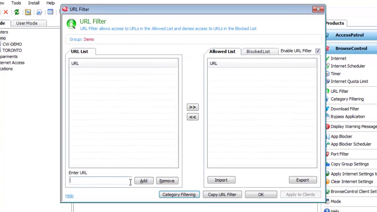 BrowseControl Web Filter - YouTube