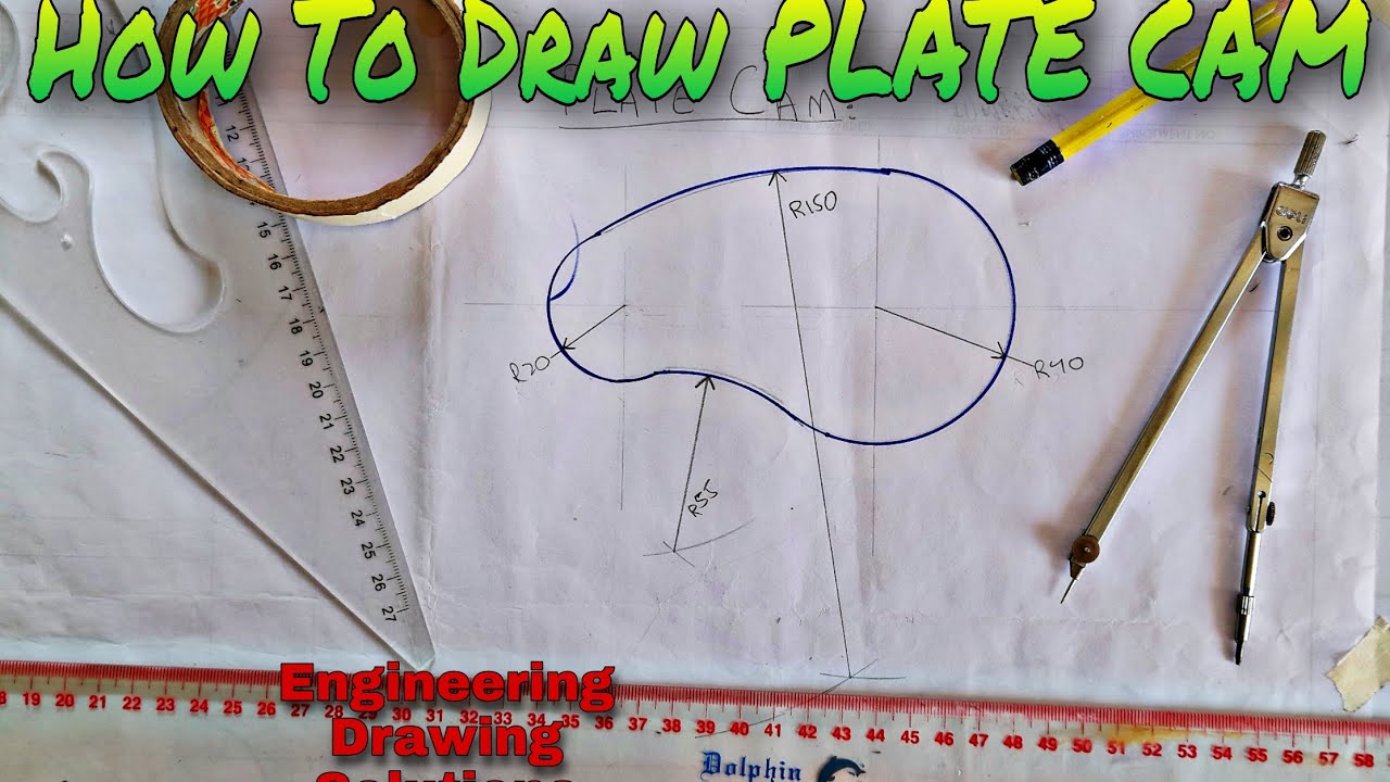 HOW TO DRAW PLATE CAM | ENGINEERING DRAWING SOLUTIONS - YouTube