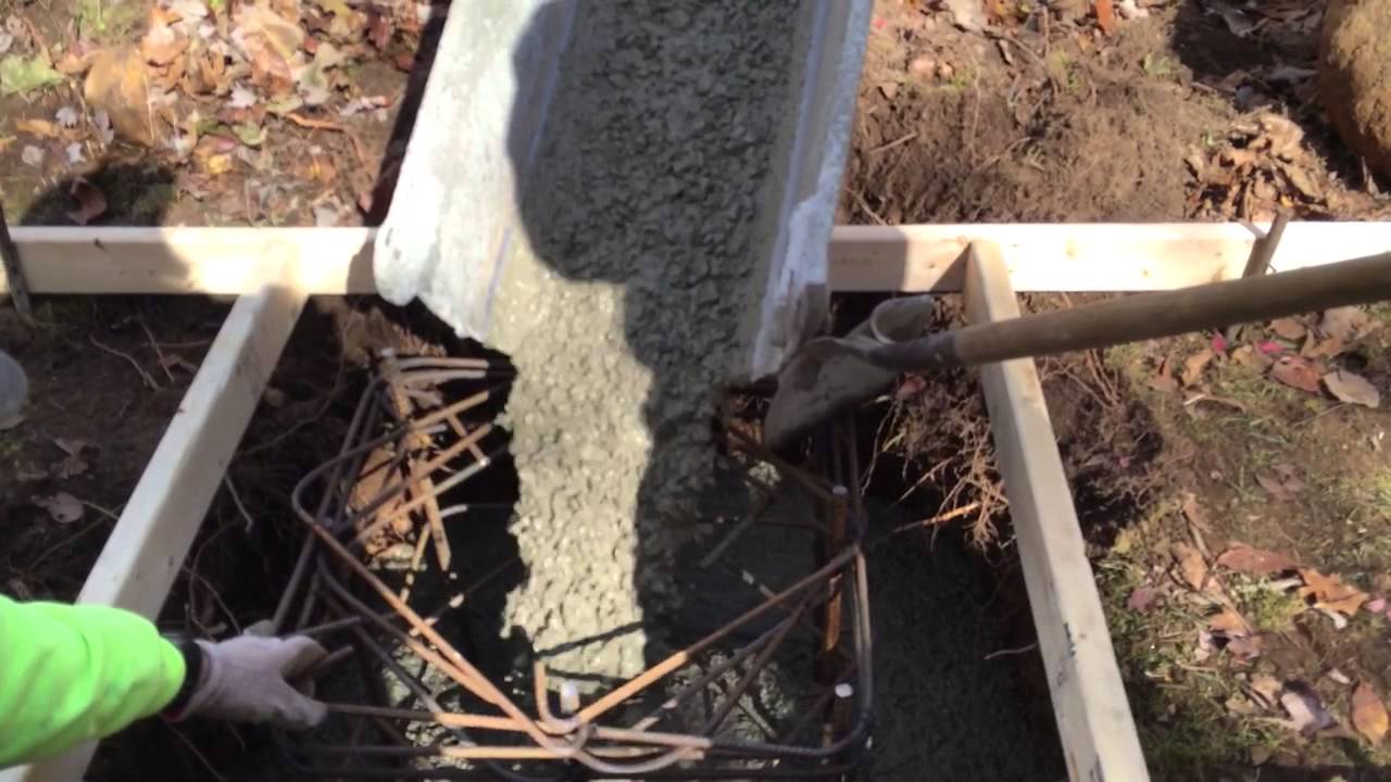 Tower base concrete work - YouTube