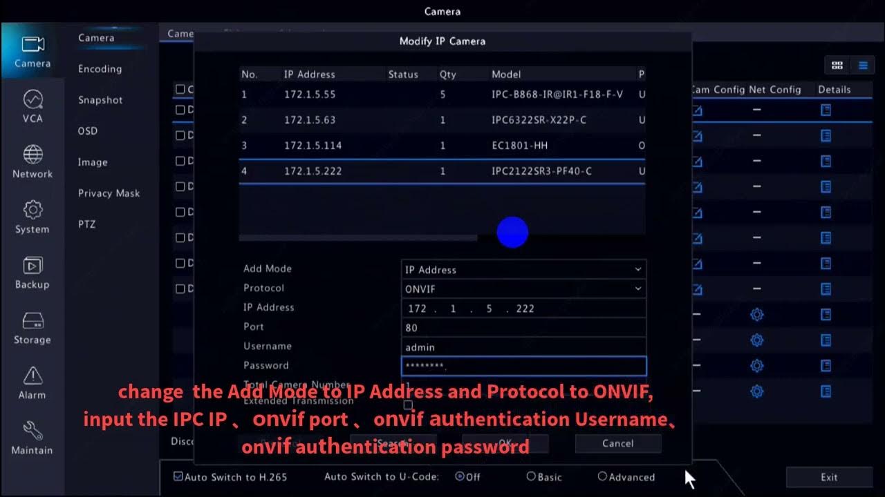 How to Add the Third IPC by Onvif Protocol #cctv #unv #ip #nvr - YouTube
