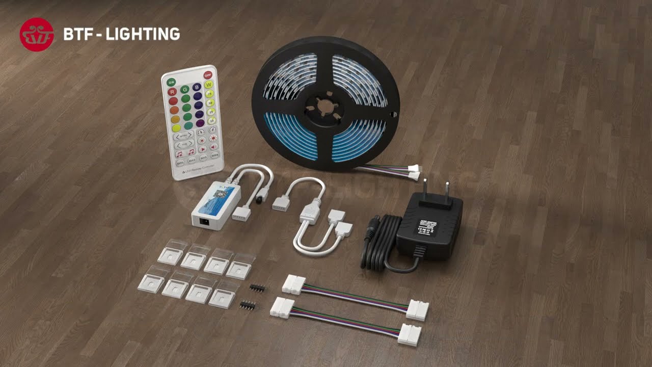 BTF-LIGHTING: 5050 RGBW LED Strip Lithg with SP614E LED Controller ...
