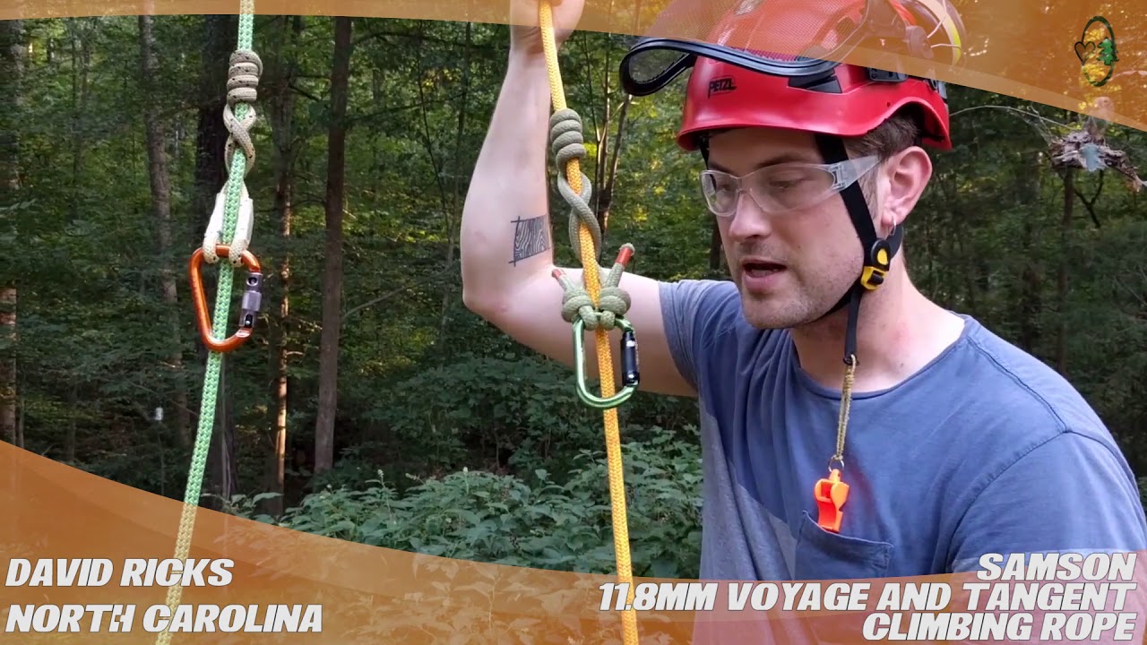 Samson 11.8mm Voyager and Tangent Climbing Ropes - TreeStuff Customer ...