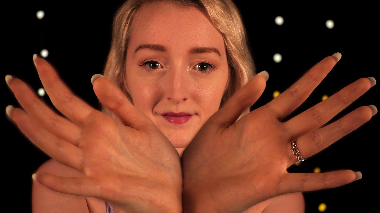 ASMR Hypnotizing Hand Movements & Echoed Whispers - YouTube