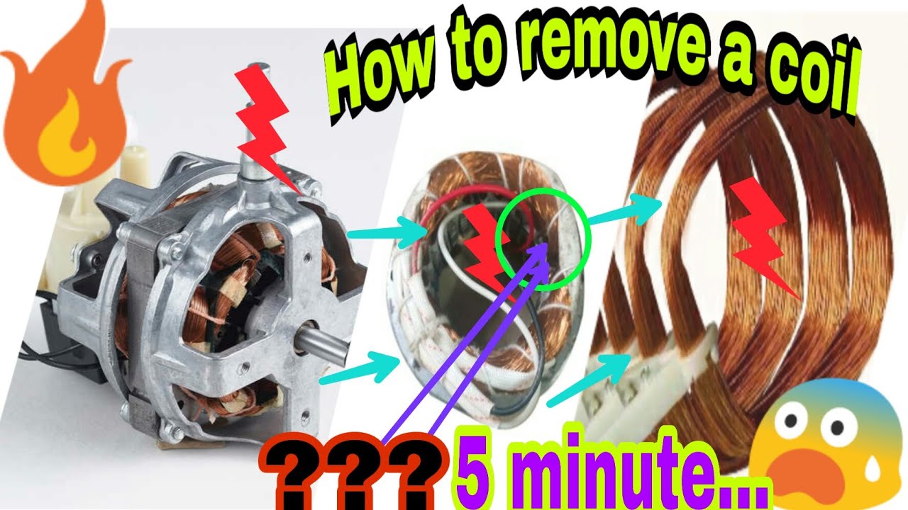 How to Remove | A Coil | AC Motor | Table Fan Motor|Copper Coil ...