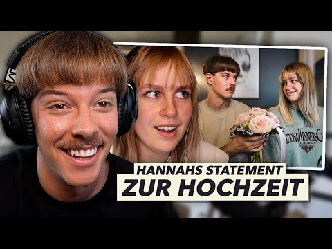 Hannah hat auf mein Hochzeits-Video reagiert..