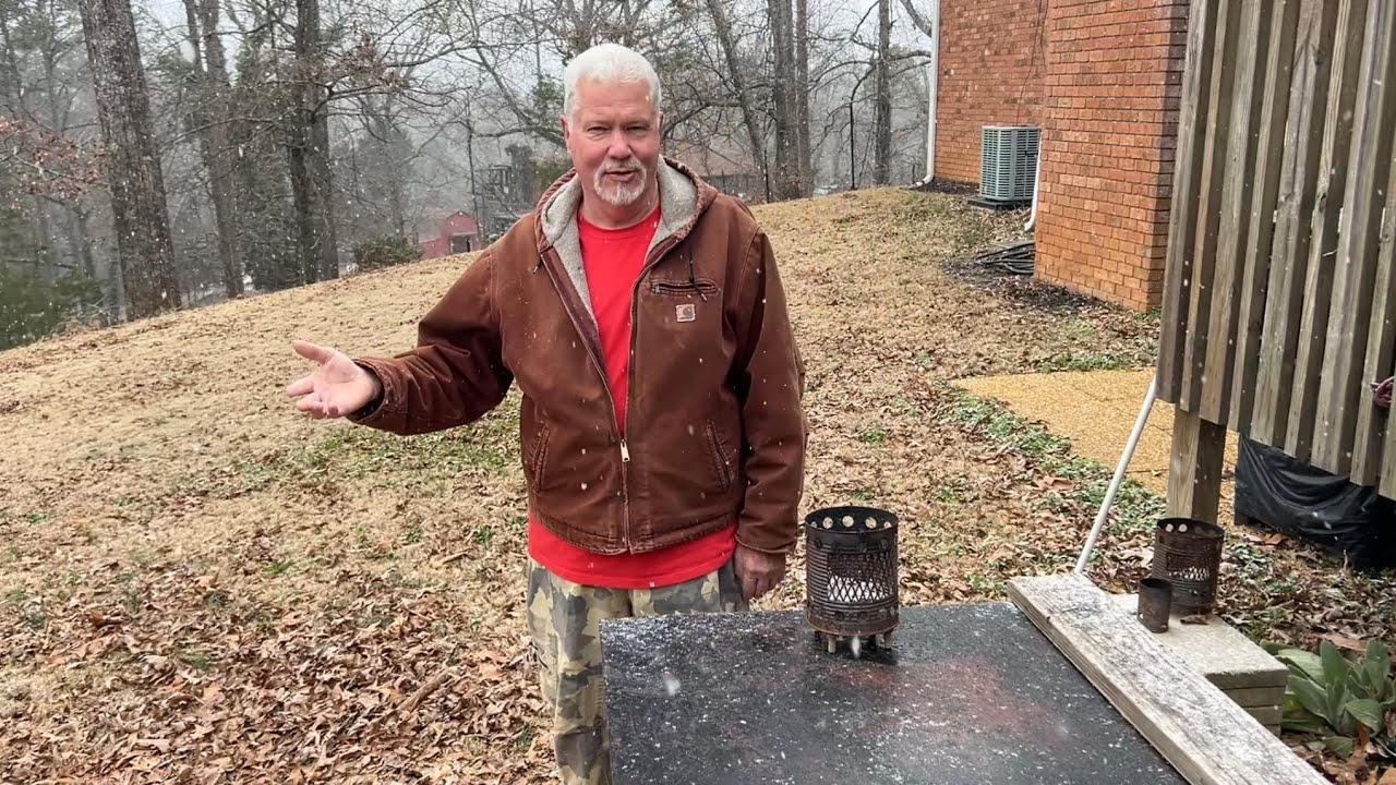 Making Fire In Snow Then Trying My New Big Buddy Heaters - YouTube