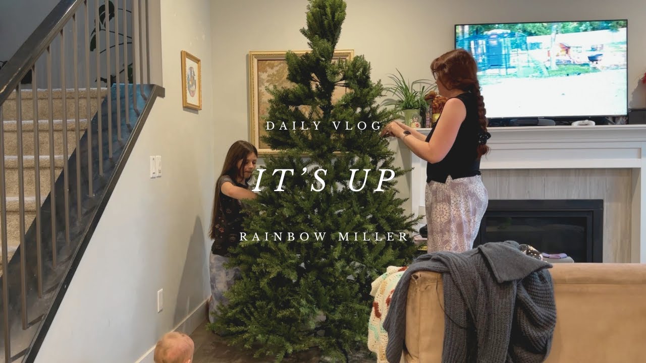 We Put Up The Tree! | Cozy Daily Autumn Vlogs - YouTube