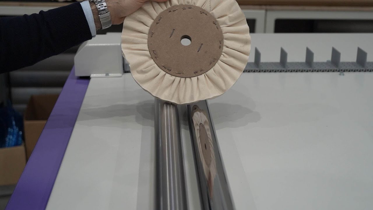 Round Tubes Mirror Polishing Machine - MP100 2P AT - YouTube