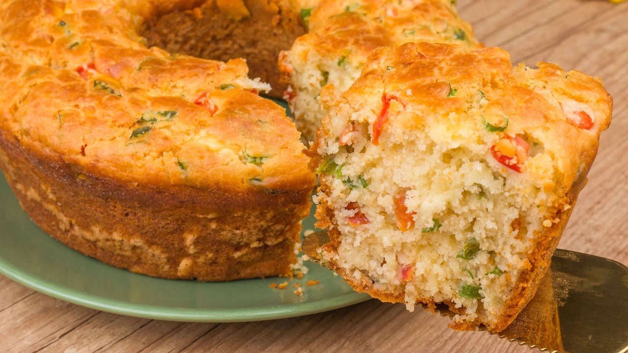 BOLO SALGADO SIMPLES E ECONÔMICO RÁPIDO DE FAZER | Cook'n Enjoy 1157 ...