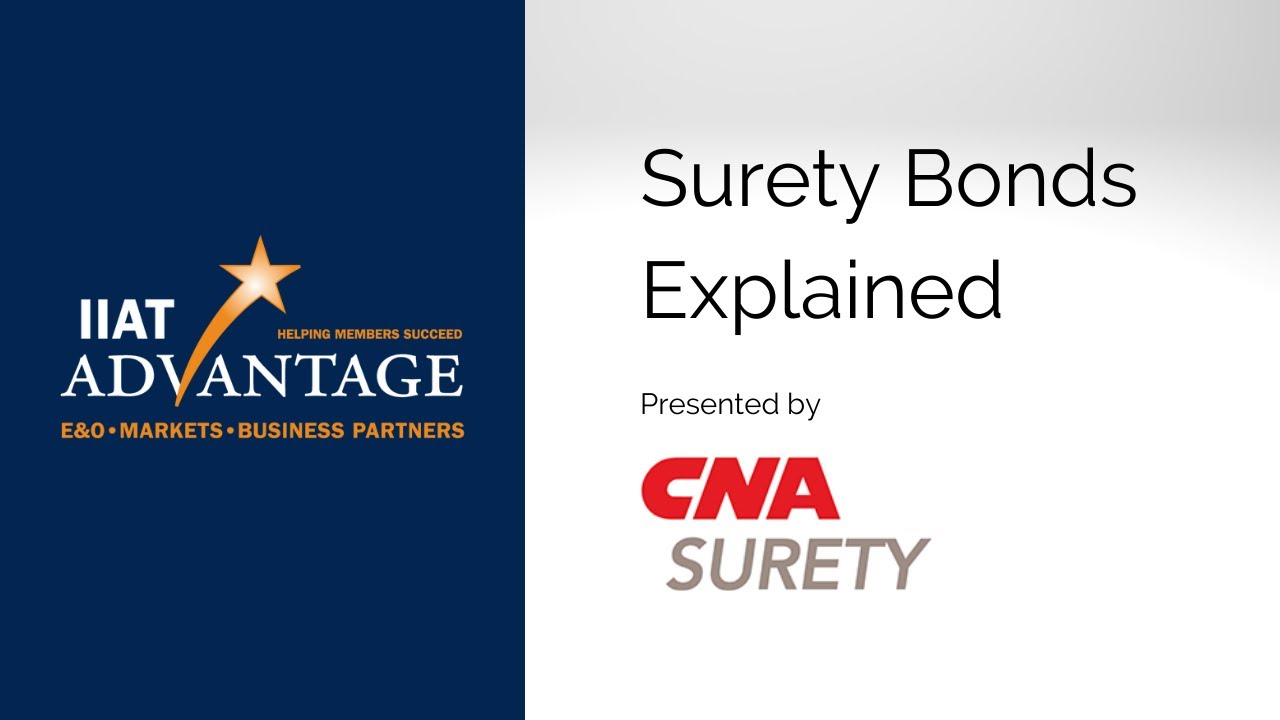 Surety Bonds Explained - YouTube