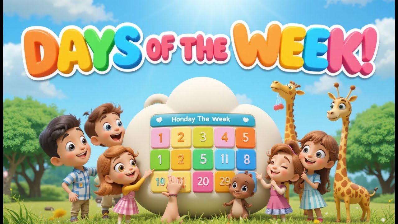 🎶 Days of the Week Song | Fun & Educational Nursery Rhymes for Kids ...