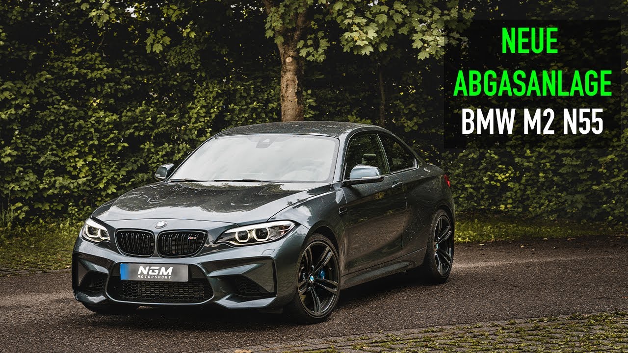 BMW F87 M2 mit N55!! 3,5 Zoll Klappenabgasanlage und Soundcheck! - YouTube