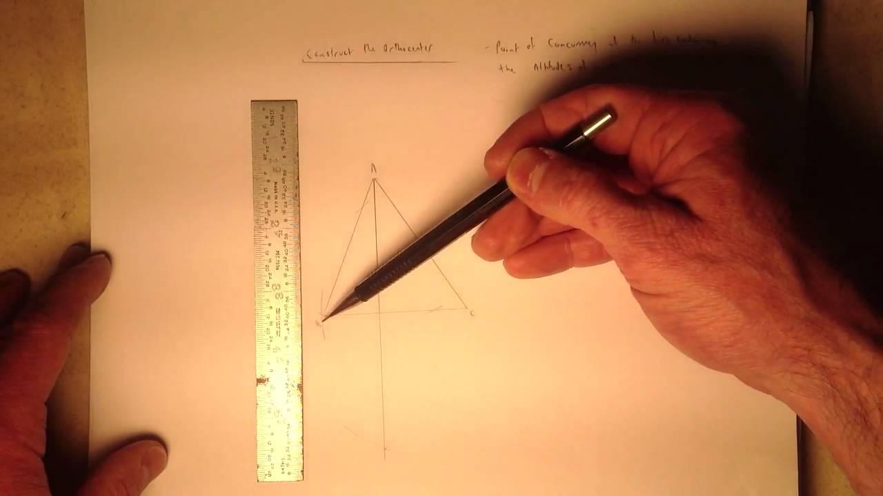 Orthocenter Construction (acute triangle) - YouTube