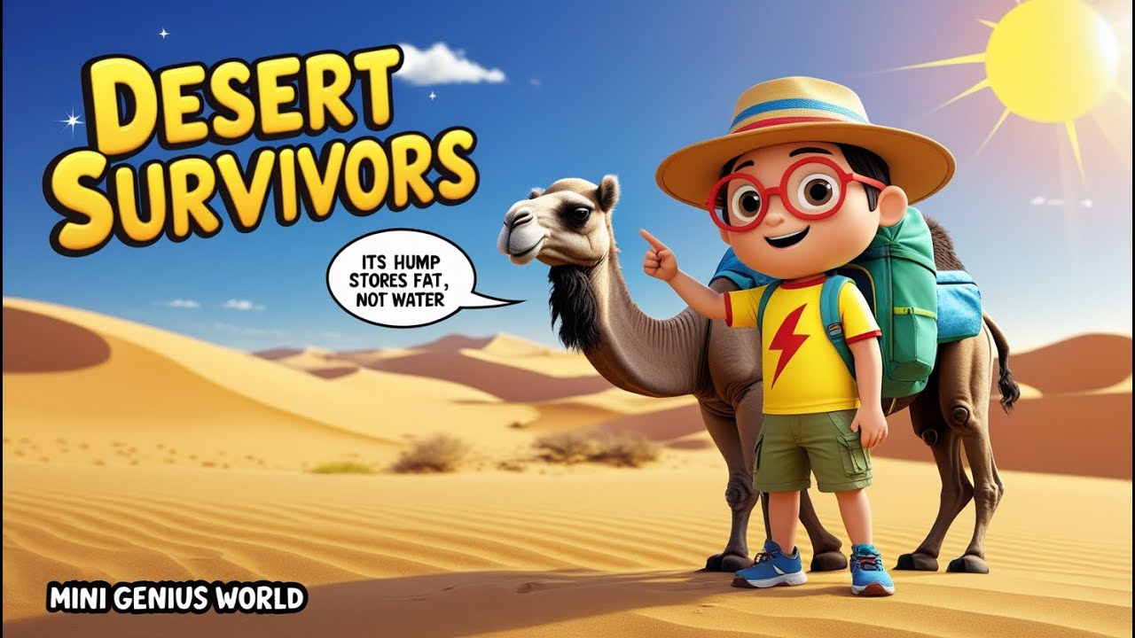 Desert Survivors | The Truth About Camel Humps! 🐪☀️ #minigenius #desert ...