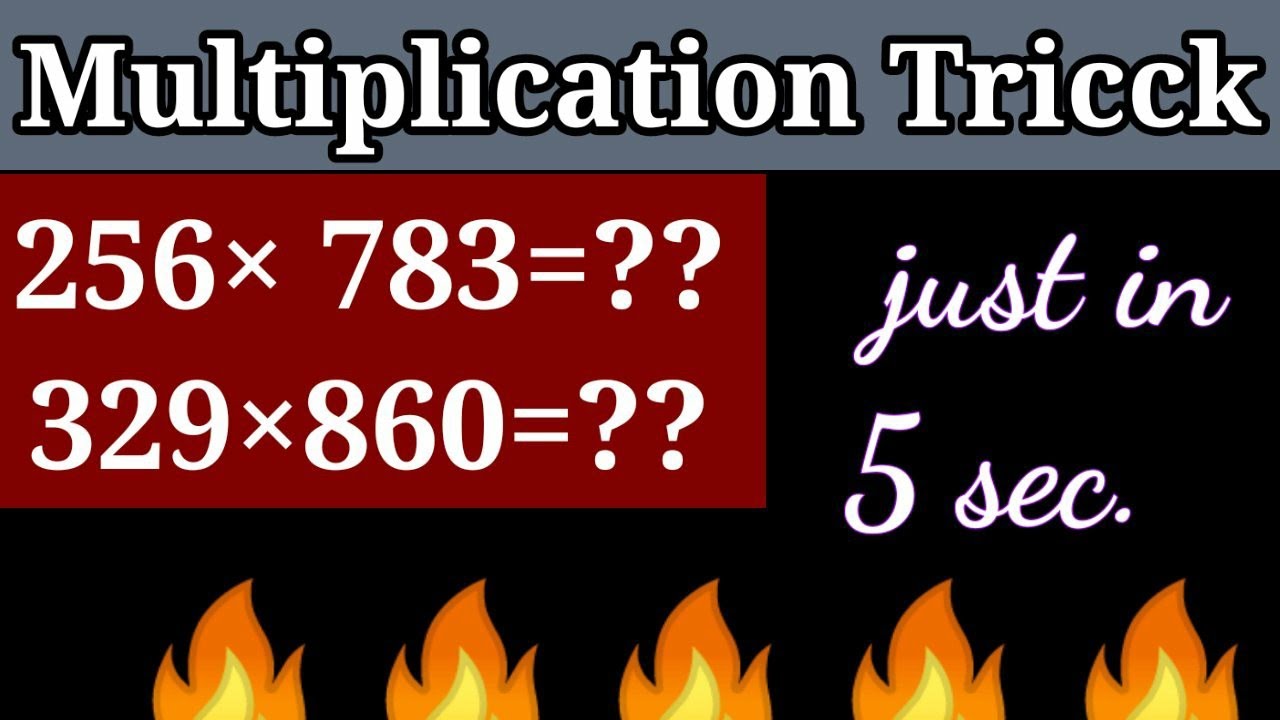 Three digit numbers multiplication tricks | multiplication tricks ...
