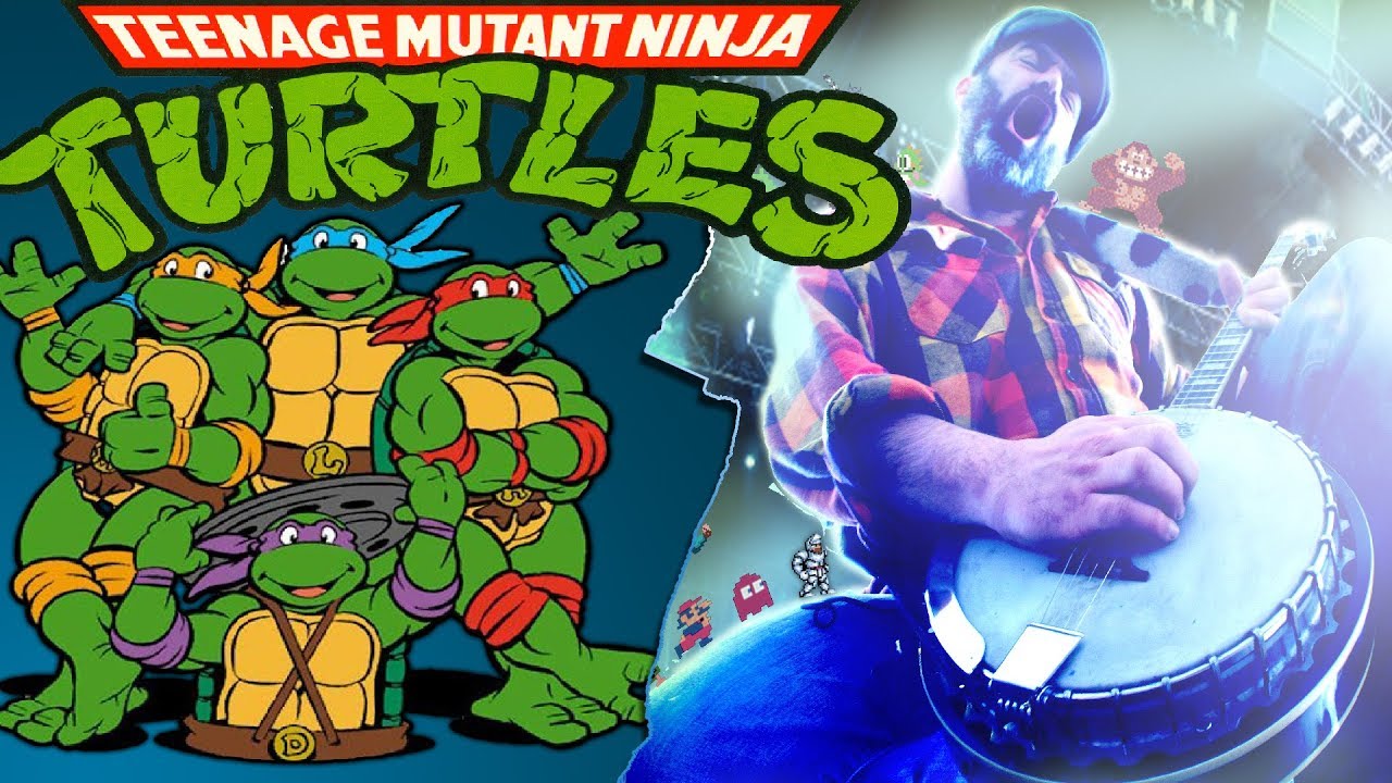 Teenage Mutant Ninja Turtles - intro theme by @banjoguyollie - YouTube