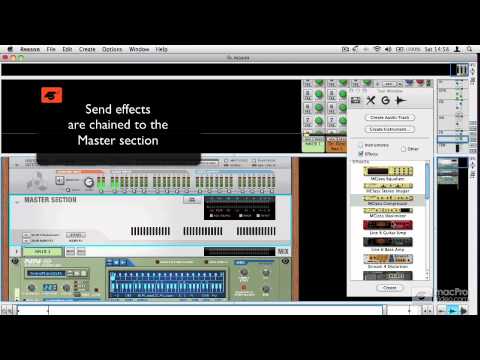 Reason 6 106: FX EQ Automation and Mixing - 2 Send Effects - YouTube
